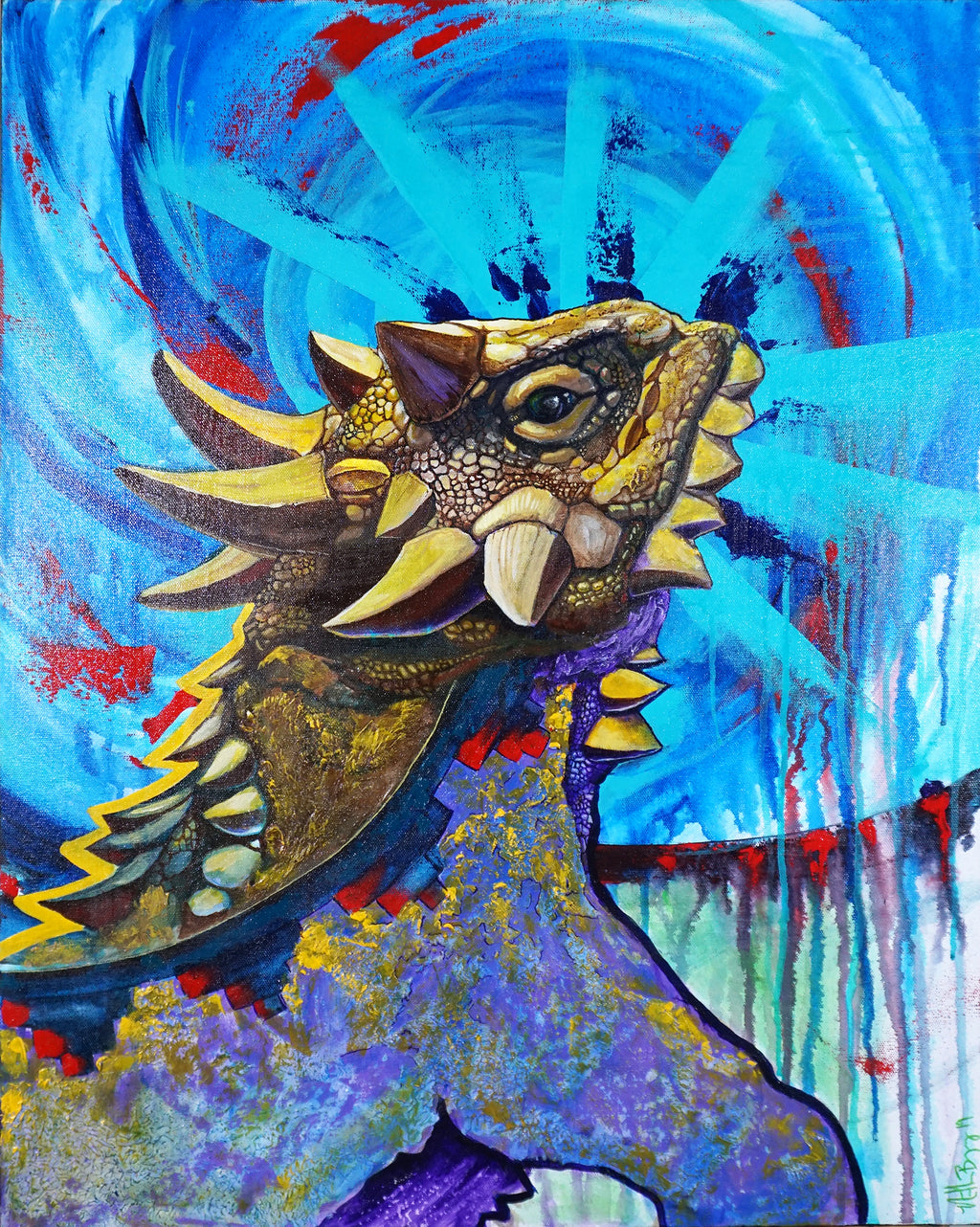 SOLD - Nate Begay - Horned Toad ‘Grandfather’ – Ric Charlie Jewelry